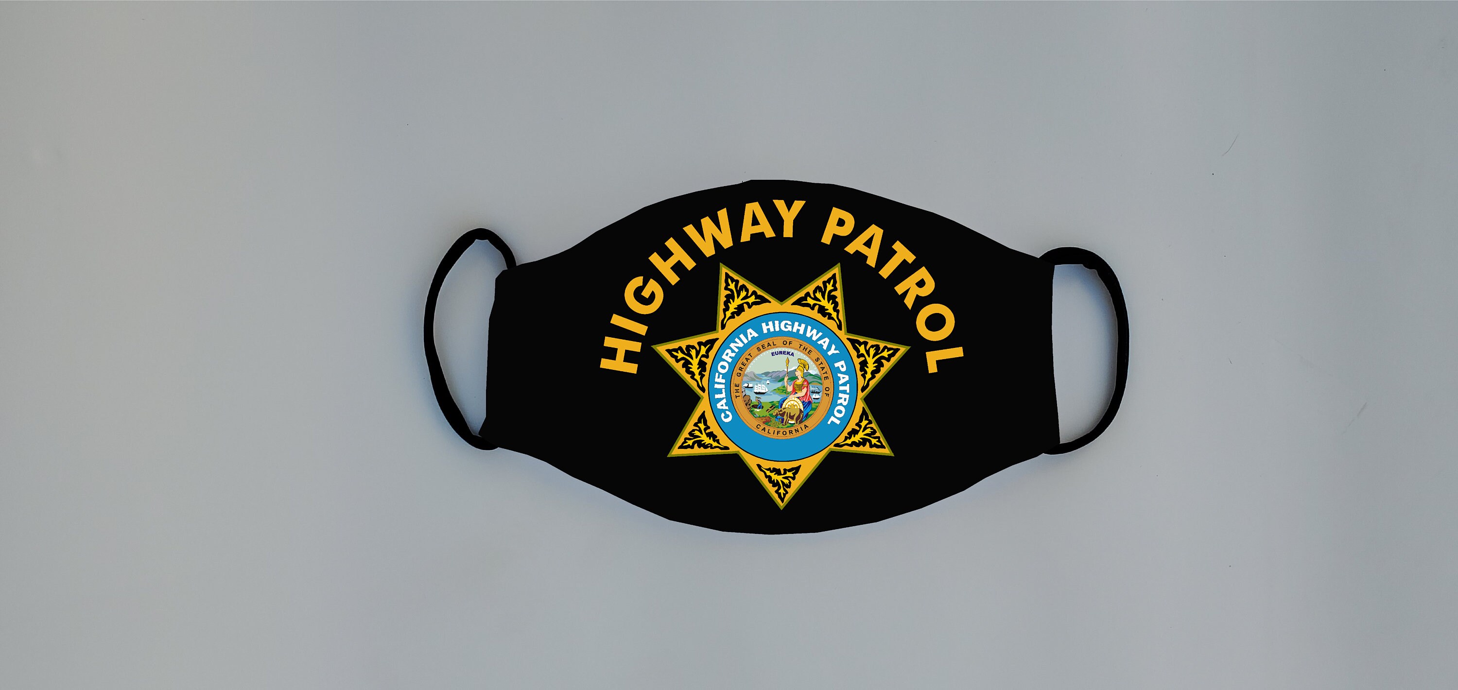 California Highway Patrol Reusable Face Mask With Filter Pocket Highway ...