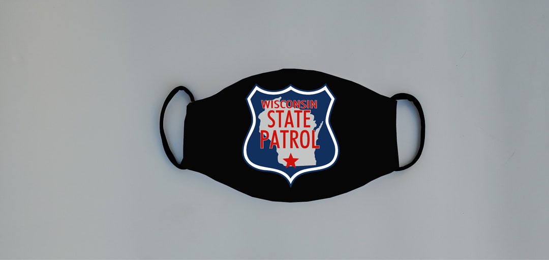 Wisconsin State Patrol Reusable Face Mask With Filter Pocket LEO ...