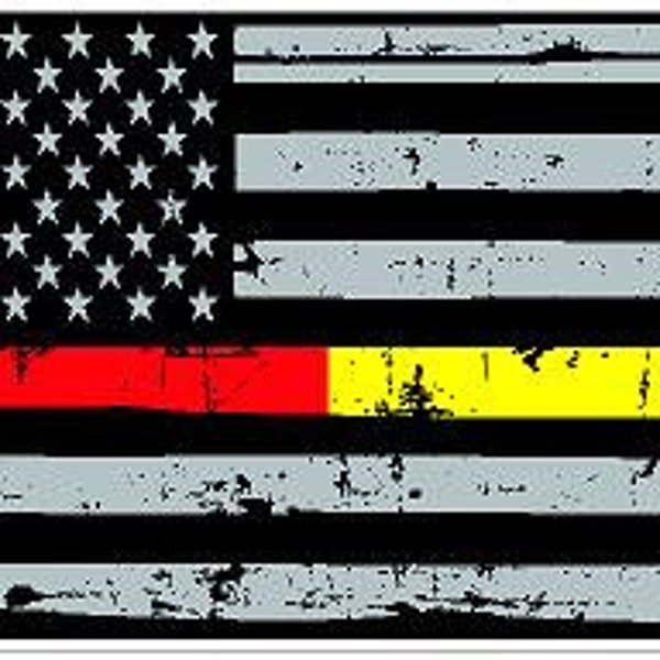 Thin Red Line Distressed - Etsy