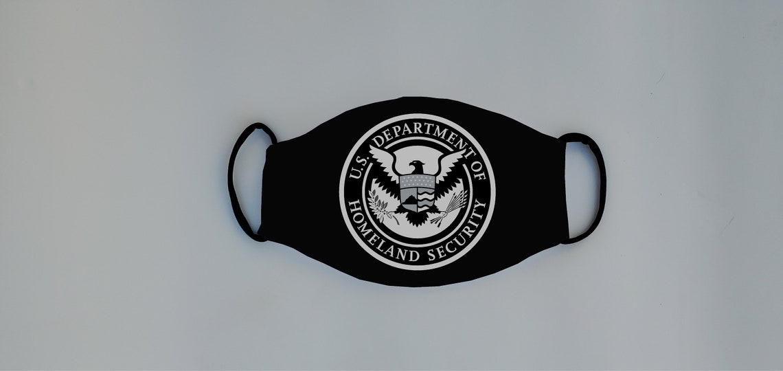 Department of Homeland Security Subdued Reusable Face Mask - Etsy