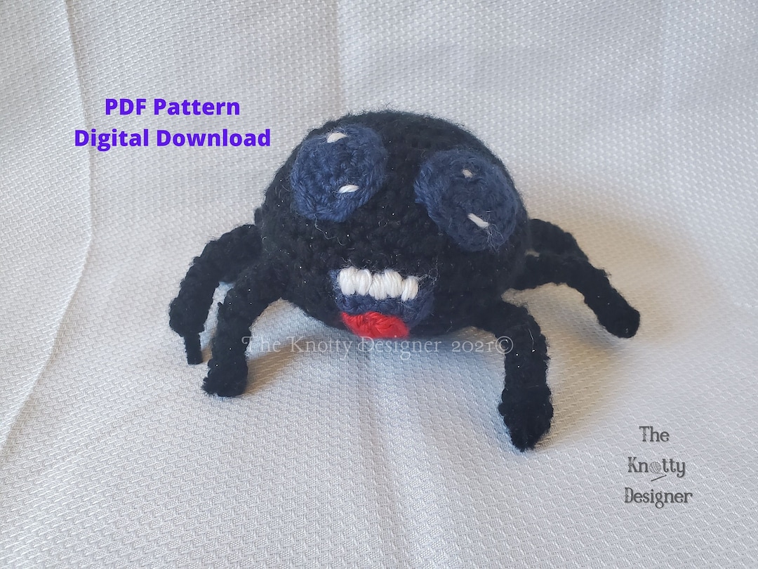 Crochet Spider Pattern, Crochet Spider Stuffie, Spider Amigurumi ...