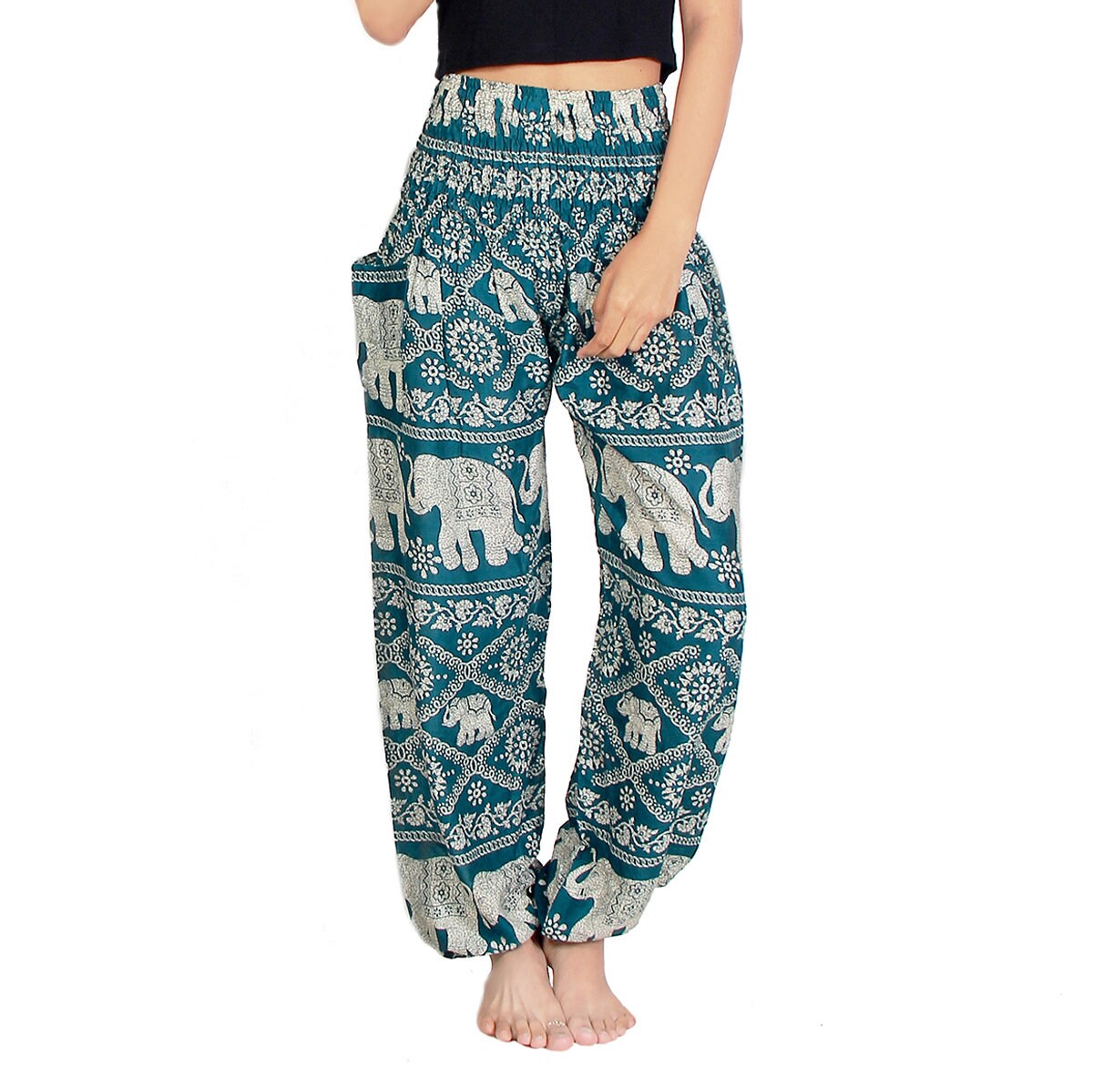 Bohemian Pants Women, Harem Elephant Pants, Paisley, Flowers Pants ...