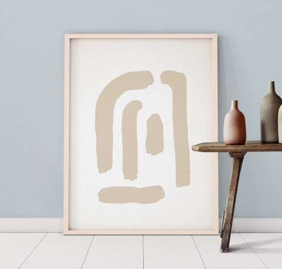 Printable Wall Art Downloadable Simple Lines Print Abstract | Etsy