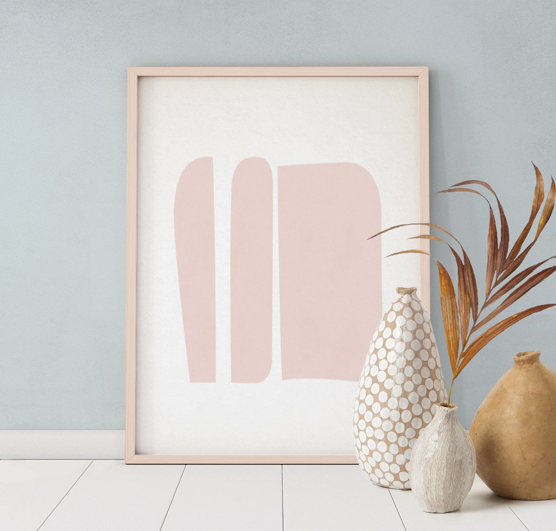 Printable Geometric Wall Art Downloadable Print Abstract | Etsy