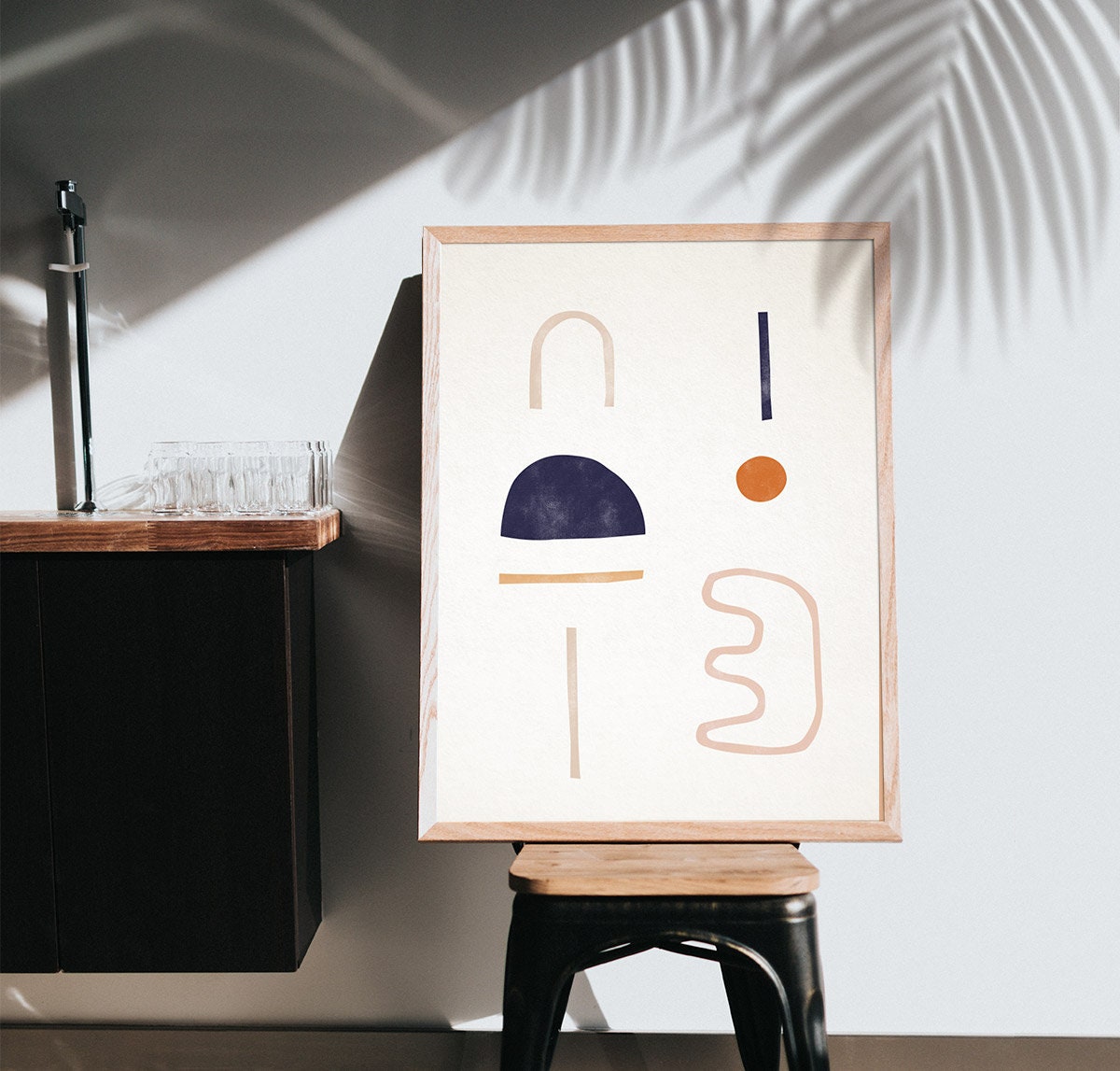 Printable Wall Art Downloadable Print Simple Forms Geometric | Etsy