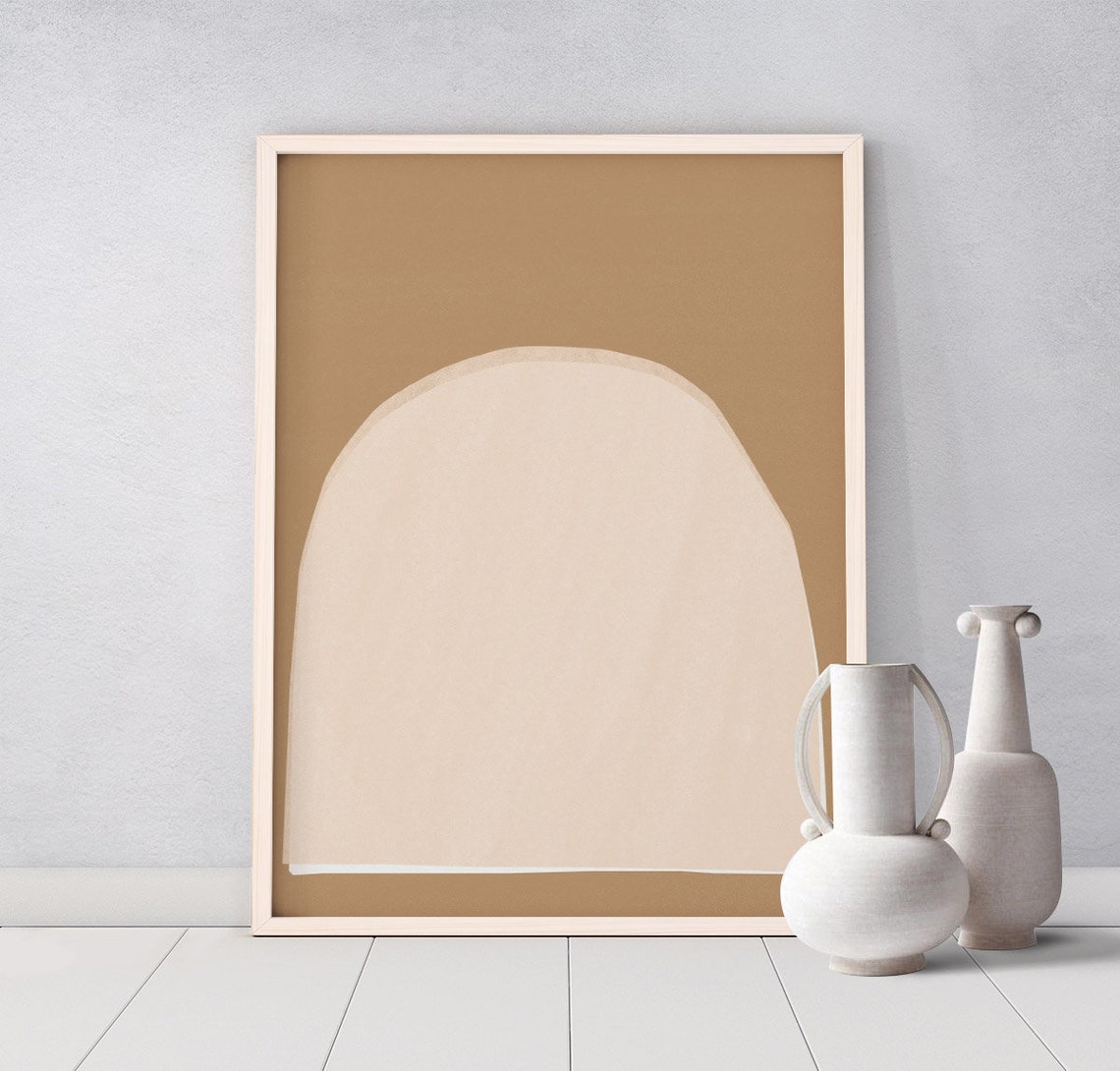 Beige Arch Art Downloadable Print Printable Modern Instant - Etsy