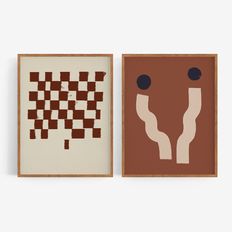 Downloadable Two Prints Checkers Printable Set of 2 Gallery - Etsy