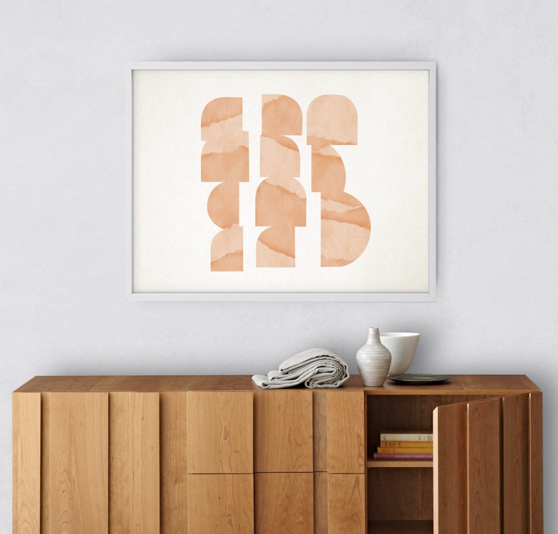 Printable Wall Art Downloadable Print Simple Forms - Etsy