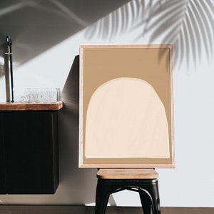 Beige Arch Art, Downloadable Print, Printable Modern, Instant Download ...