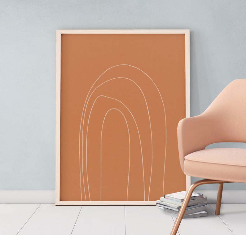 Abstract Lines Art Downloadable Print Printable Modern - Etsy