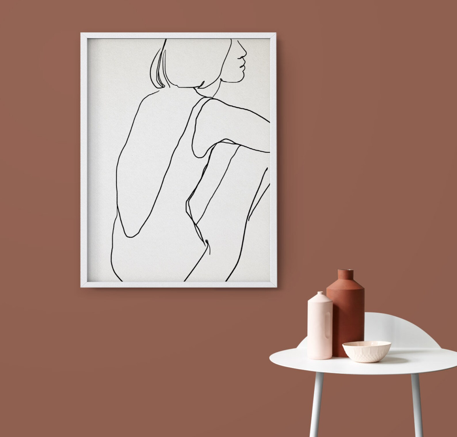 Printable Woman Figure Wall Art Downloadable Female - Etsy