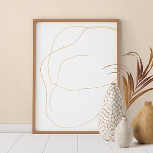 Printable Line Art Downloadable Print Modern Abstract - Etsy