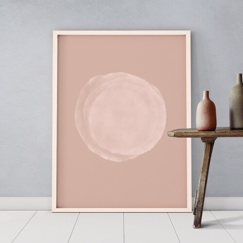 Blush Pink Art Downloadable Print Printable Modern Instant - Etsy