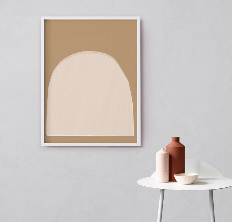 Beige Arch Art Downloadable Print Printable Modern Instant - Etsy