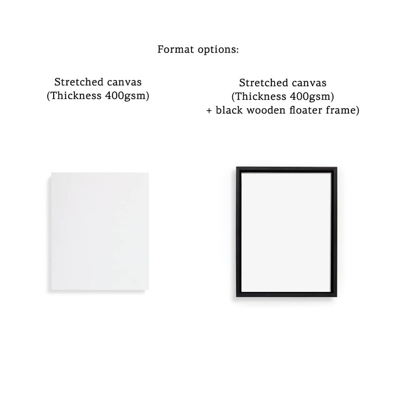 Set of Two Canvas Large Wall Art Print Abstract Painting | Etsy