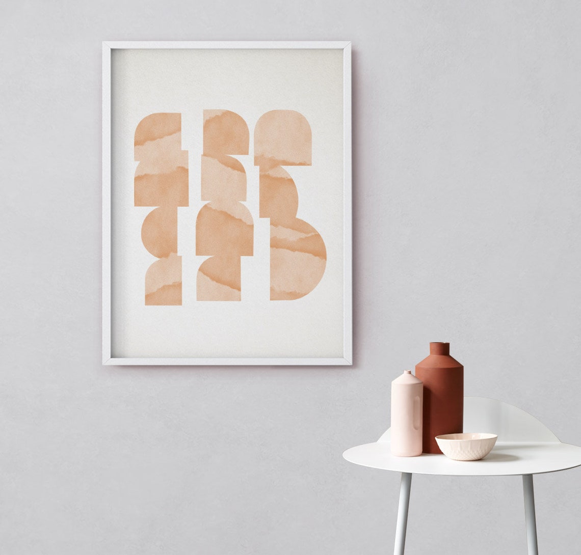 Printable Wall Art Geometric Downloadable Print Instant - Etsy