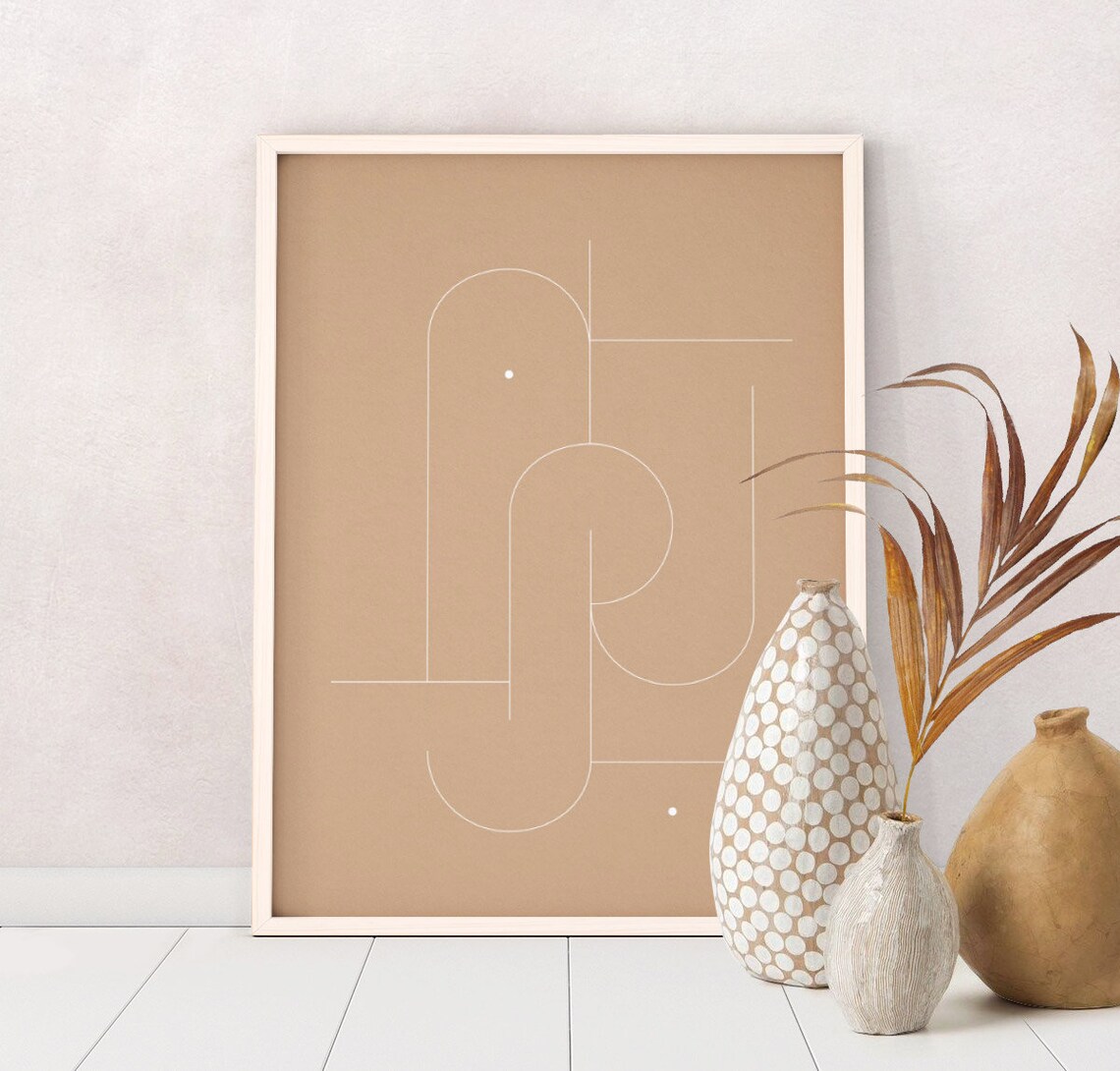 Geometric Line Art Downloadable Print Printable Modern Art | Etsy