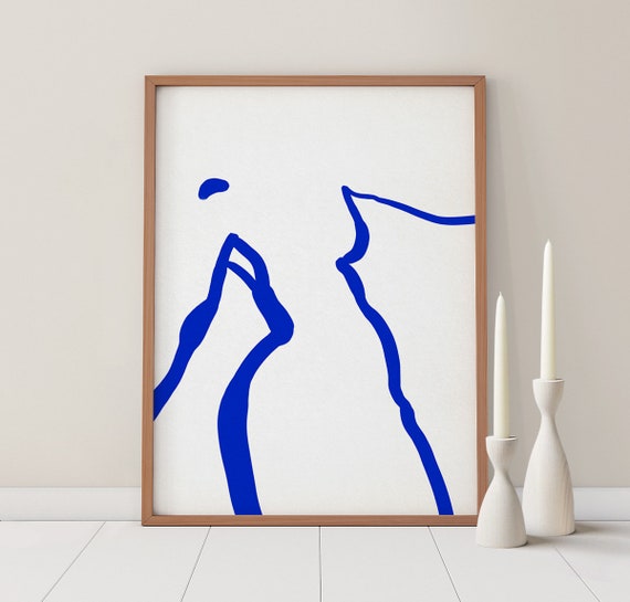 Female Figure Painting Downloadable Print Printable Modern | Etsy