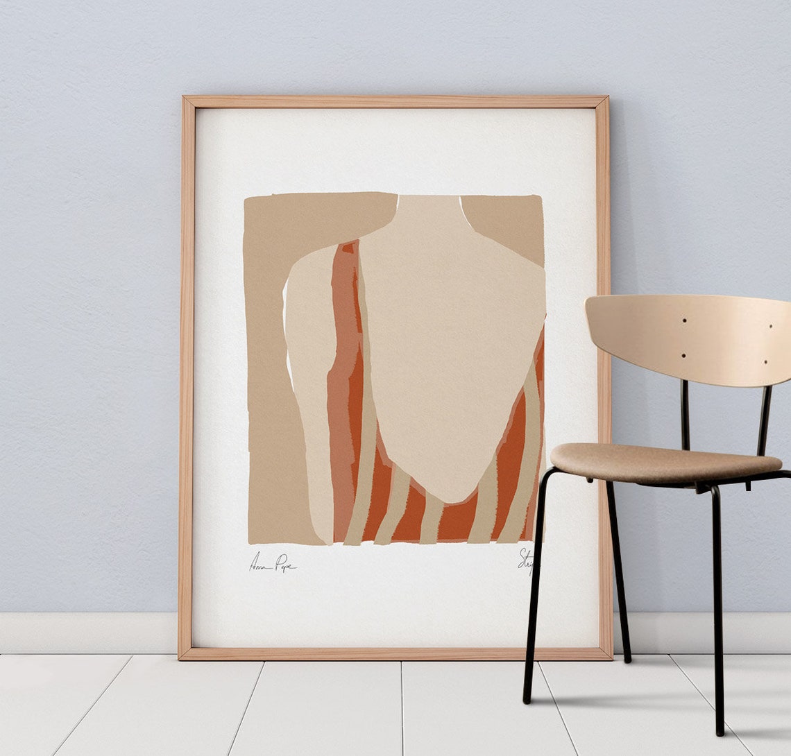Woman Figure Wall Art Downloadable Print Printable Modern | Etsy