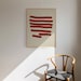 Printable Red Lines Wall Art Downloadable Print Modern - Etsy
