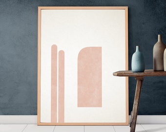 Printable Wall Art Downloadable Print Simple Forms Geometric | Etsy