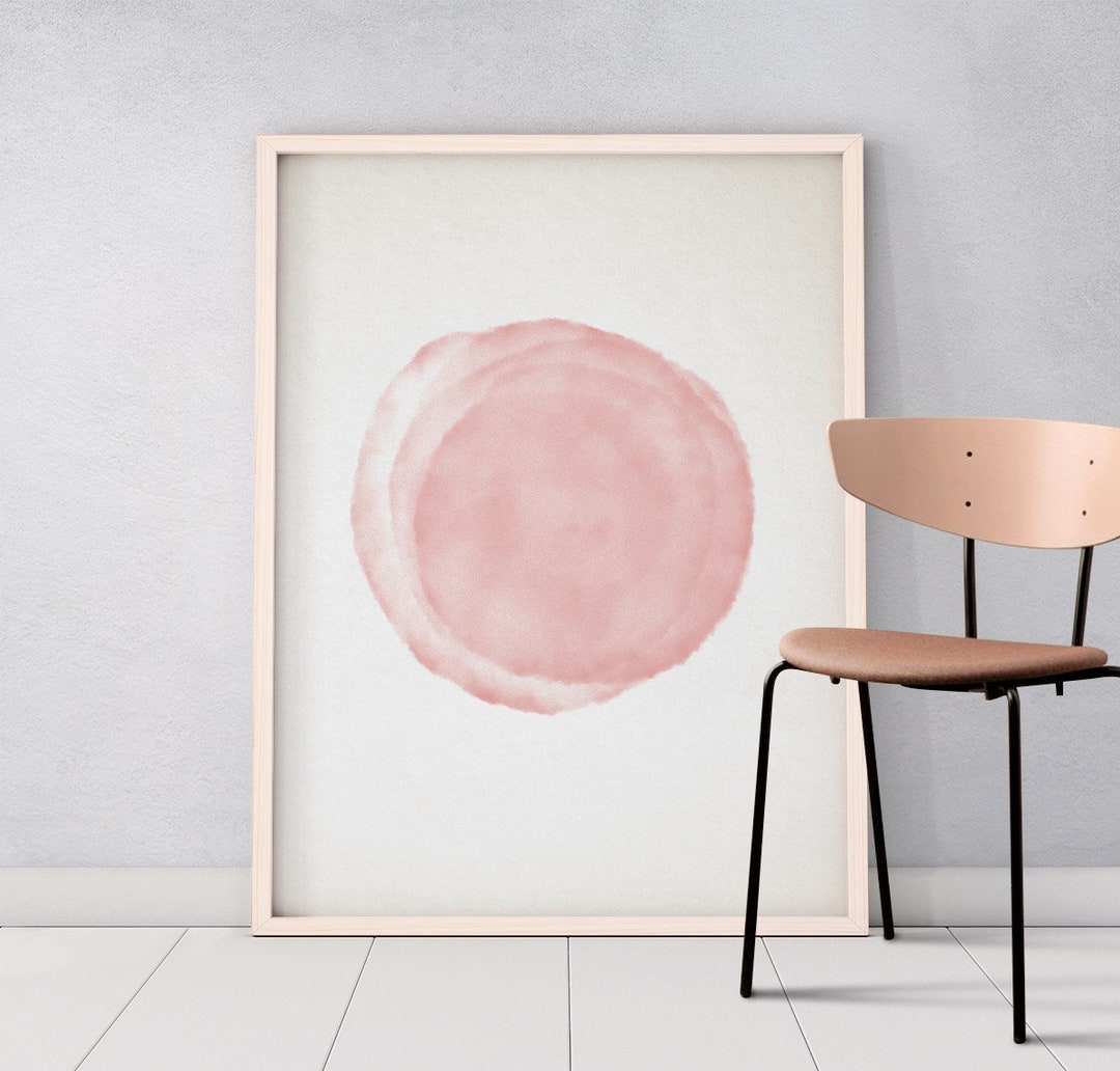 Blush Pink Art Downloadable Print Printable Modern Instant - Etsy