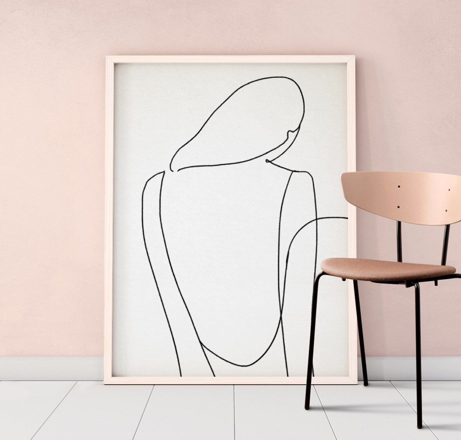 Printable Wall Art Downloadable Woman Figure Print | Etsy