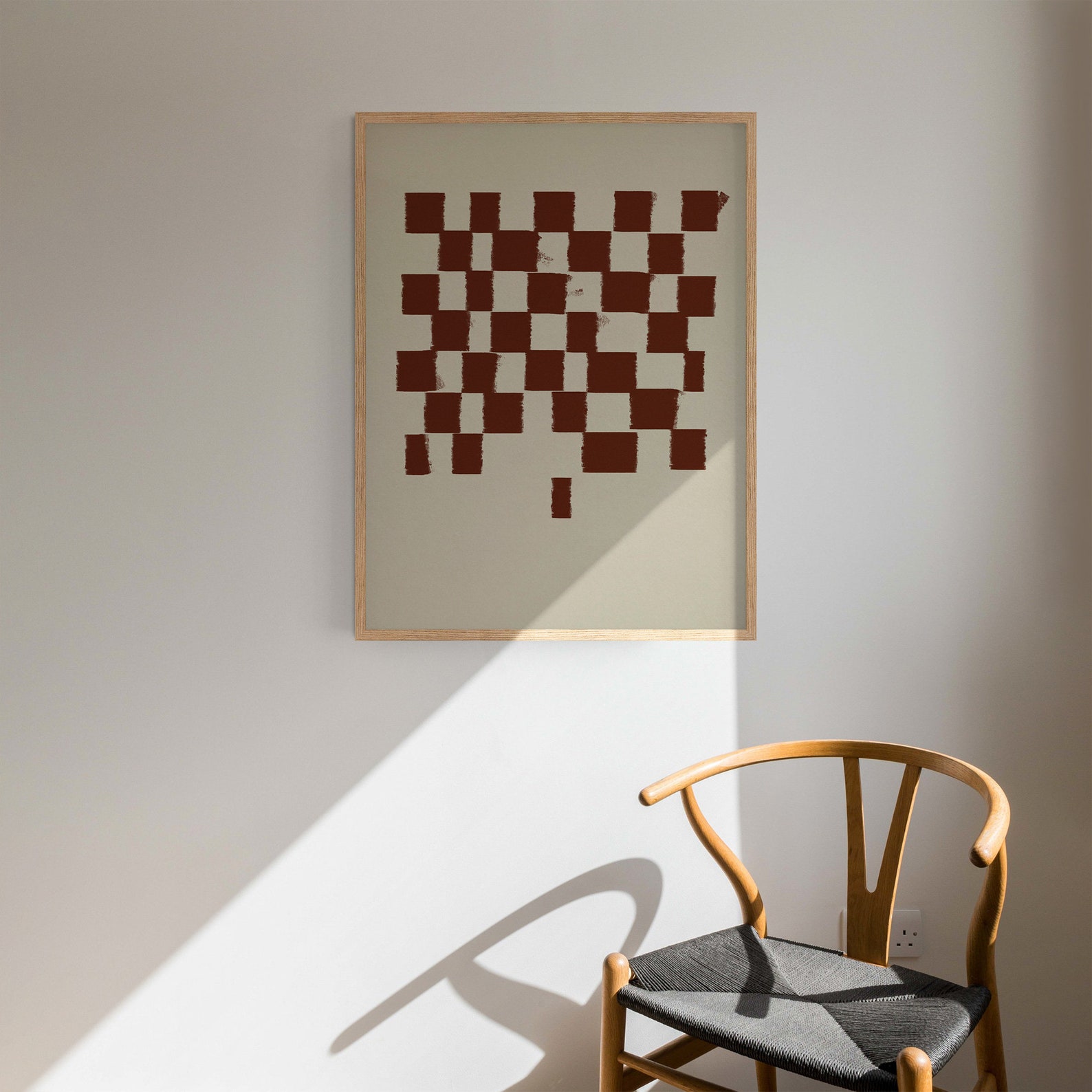 Checkerboard Printable Wall Art Geometric Downloadable Print - Etsy