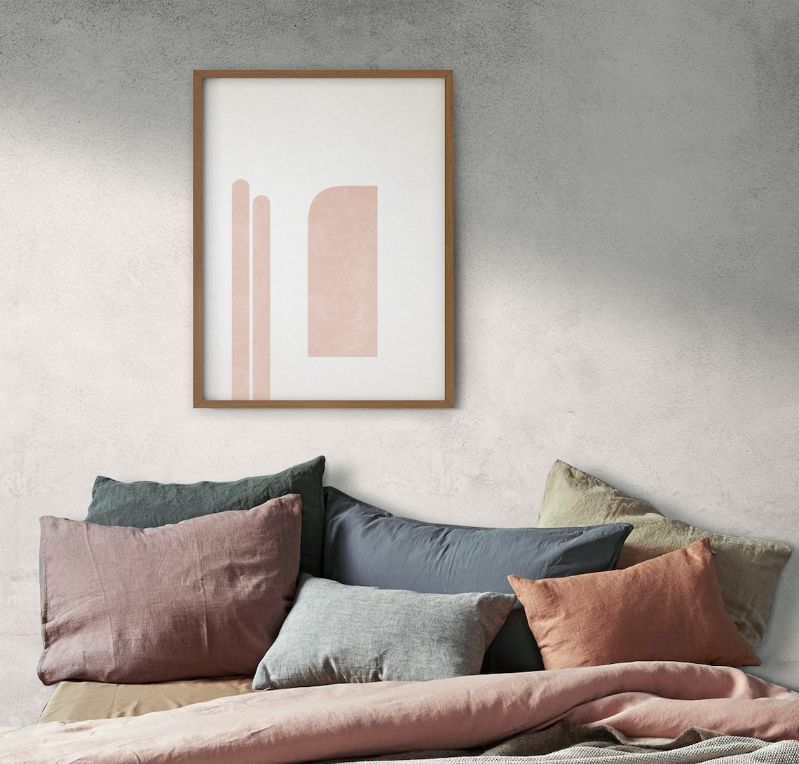 Printable minimalist wall art downloadable print abstract | Etsy