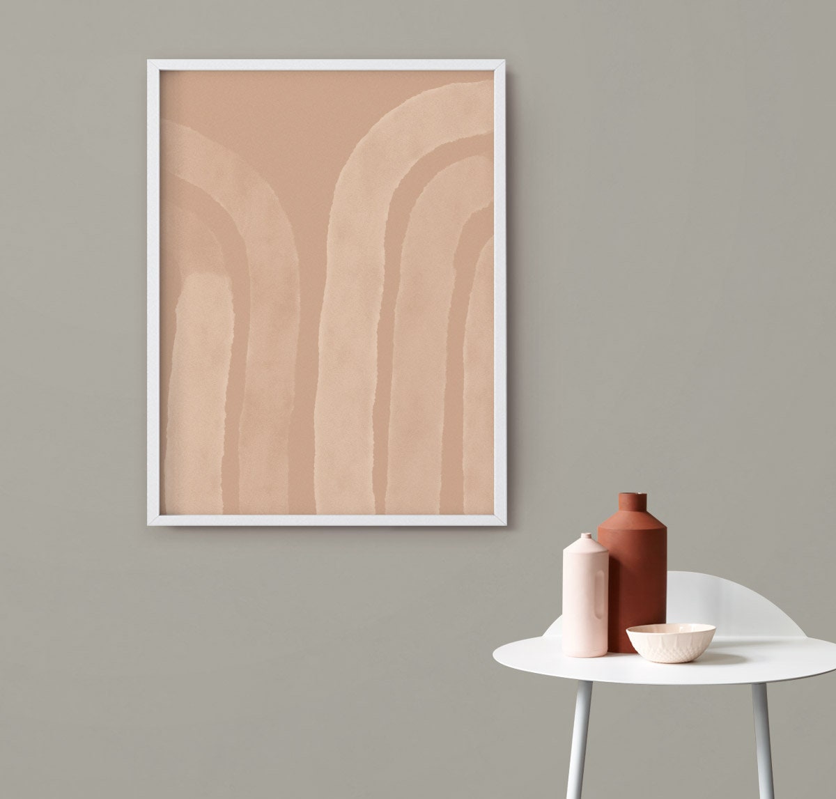 Downloadable Artwork Printable Beige Lines Wall Art Instant - Etsy