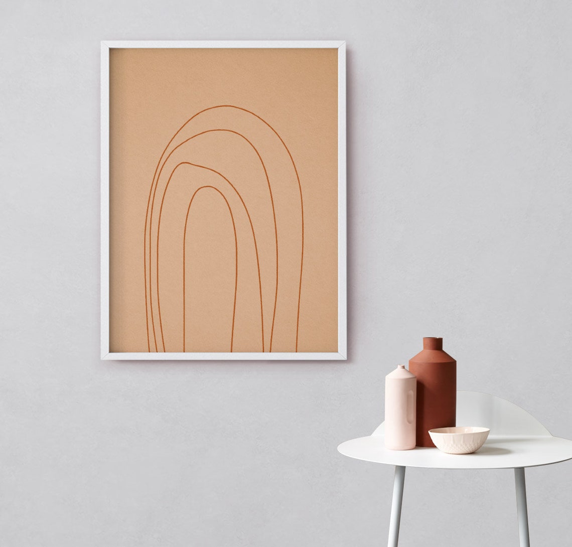 Abstract Lines Print Downloadable Print Printable Modern | Etsy