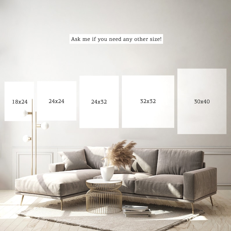 Set of Two Canvas Large Wall Art Print Abstract Painting | Etsy