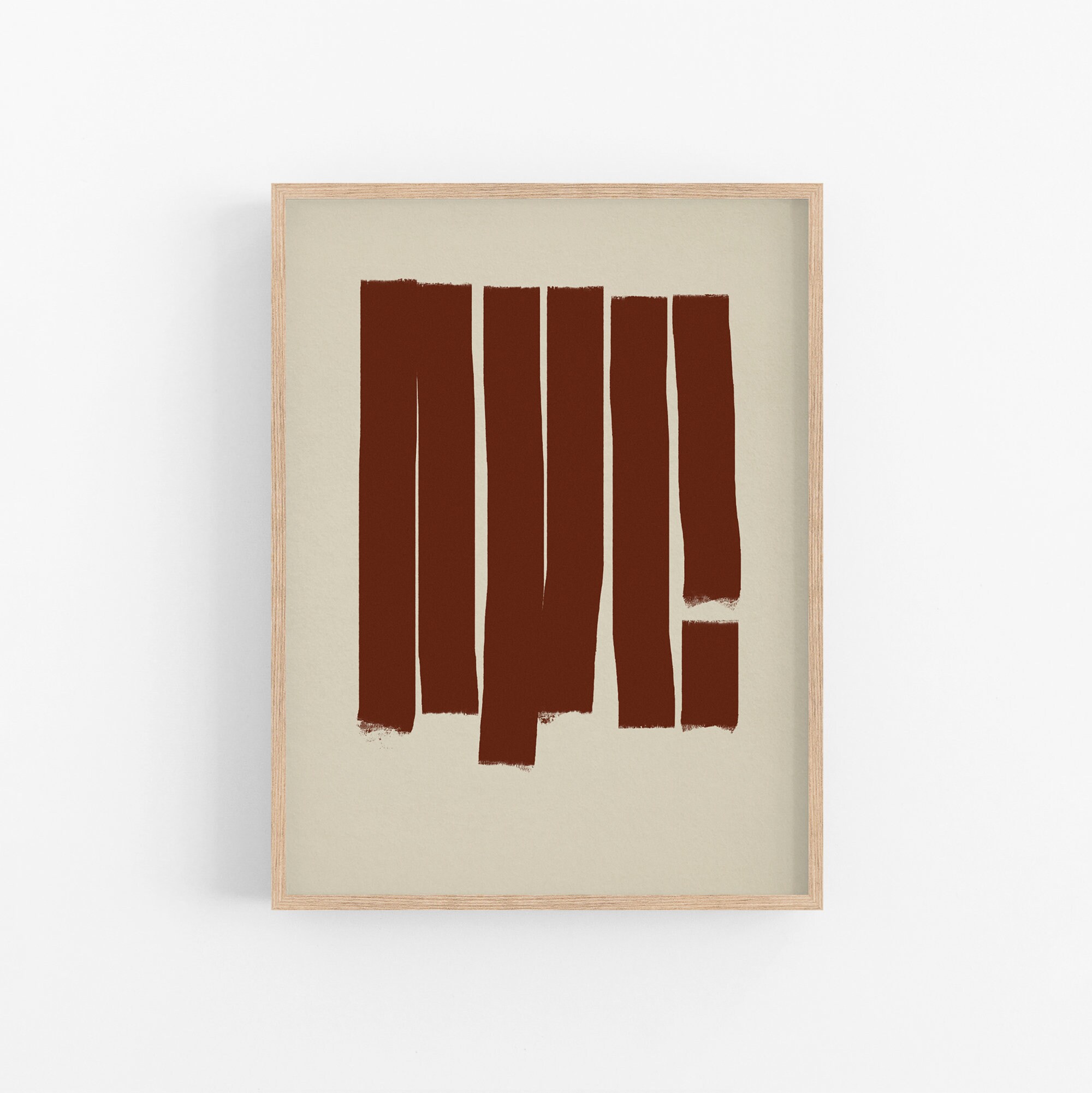 Printable Brown Lines Wall Art Downloadable Print Modern - Etsy