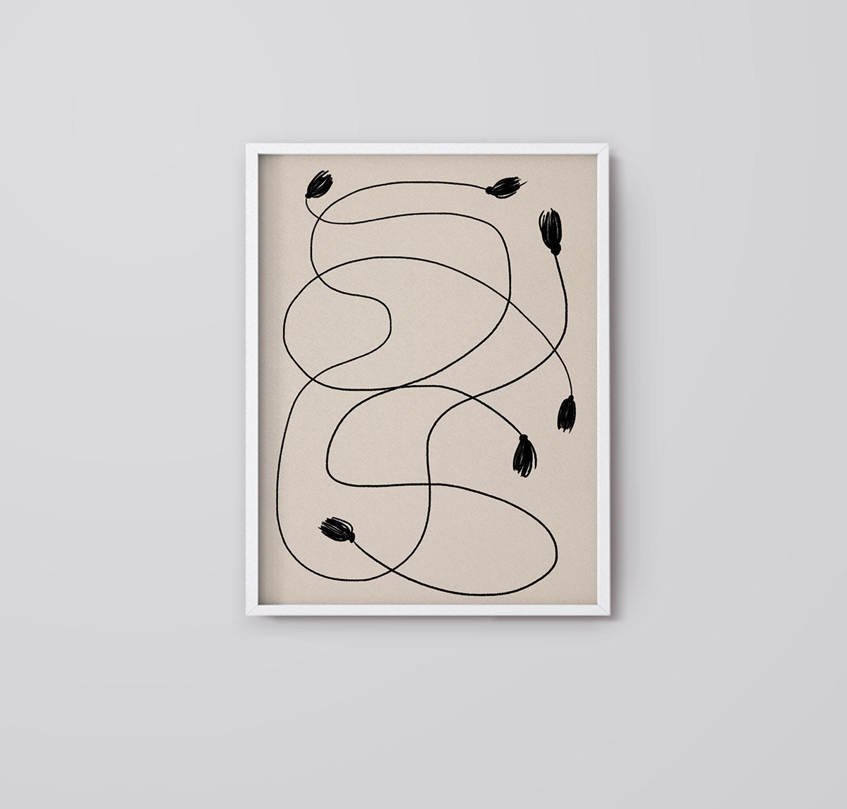 Printable One Line Art Downloadable Print Modern Abstract - Etsy