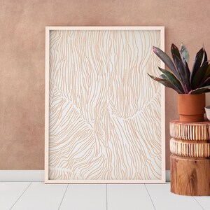 Terracotta Lines Art, Downloadable Print, Printable Modern, Abstract ...