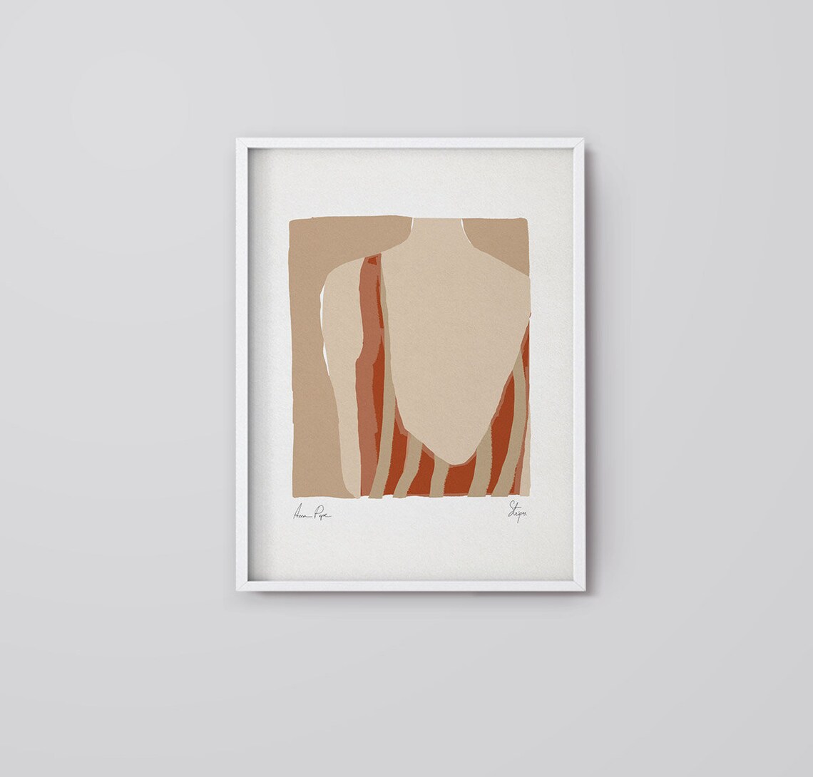 Woman Figure Wall Art Downloadable Print Printable Modern | Etsy