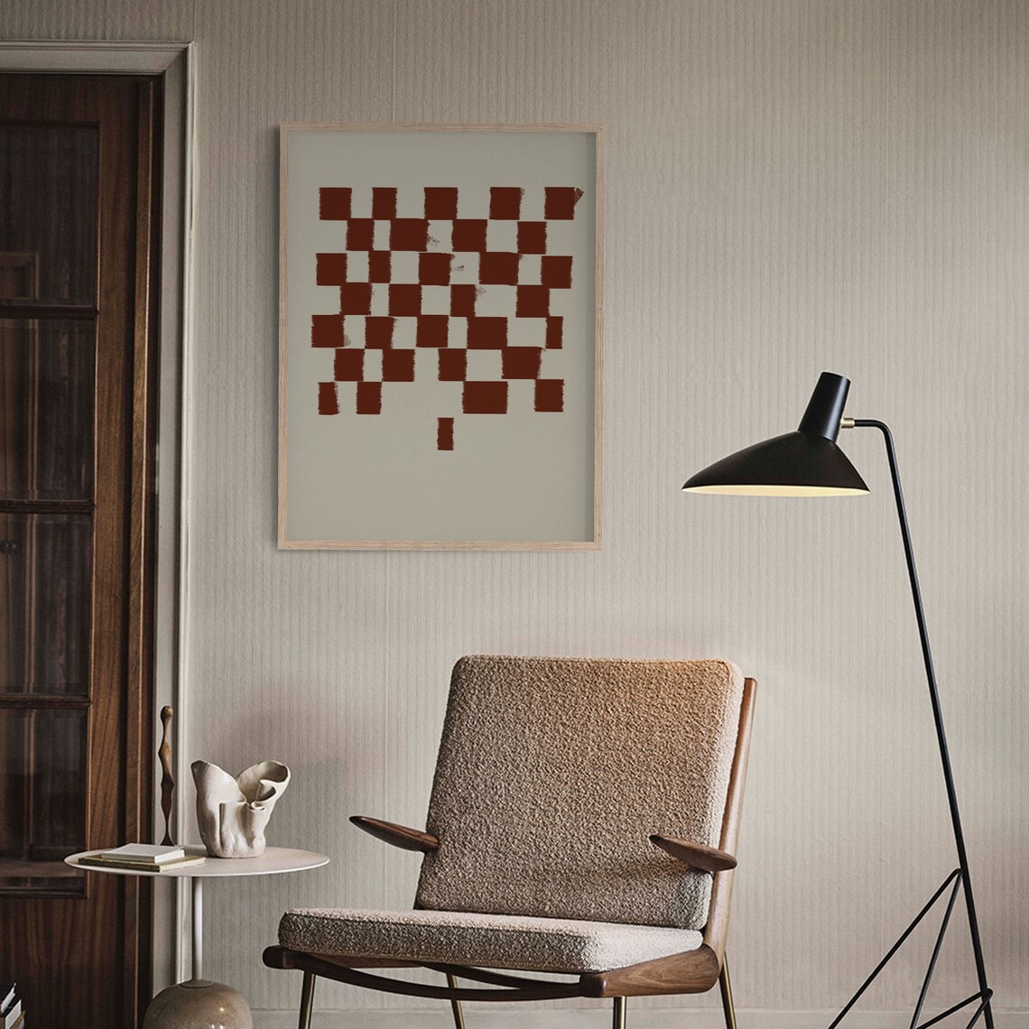 Checkerboard Printable Wall Art Geometric Downloadable Print - Etsy
