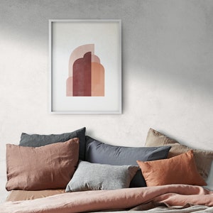 Printable Mid-century Wall Art, Downloadable Geometric Print, Instant ...