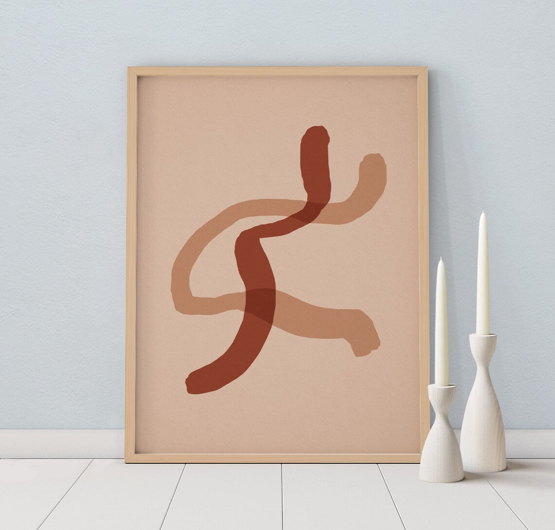 Abstract Line Art Downloadable Print Printable Modern Art | Etsy