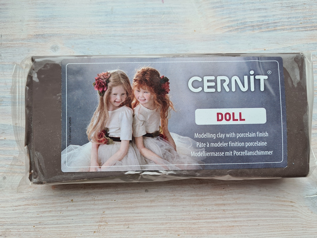 Cernit Doll Polymer Clay 500g, Nougat, Nr. 808, Oven Baked Clay for ...