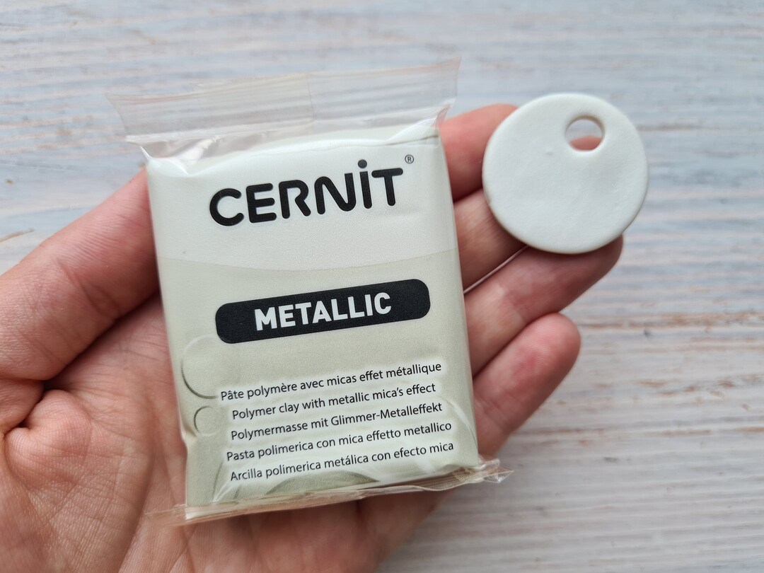 CERNIT Metallic Serie Polymer Clay, Pearl, Nr. 085, 56g (2oz), Oven ...