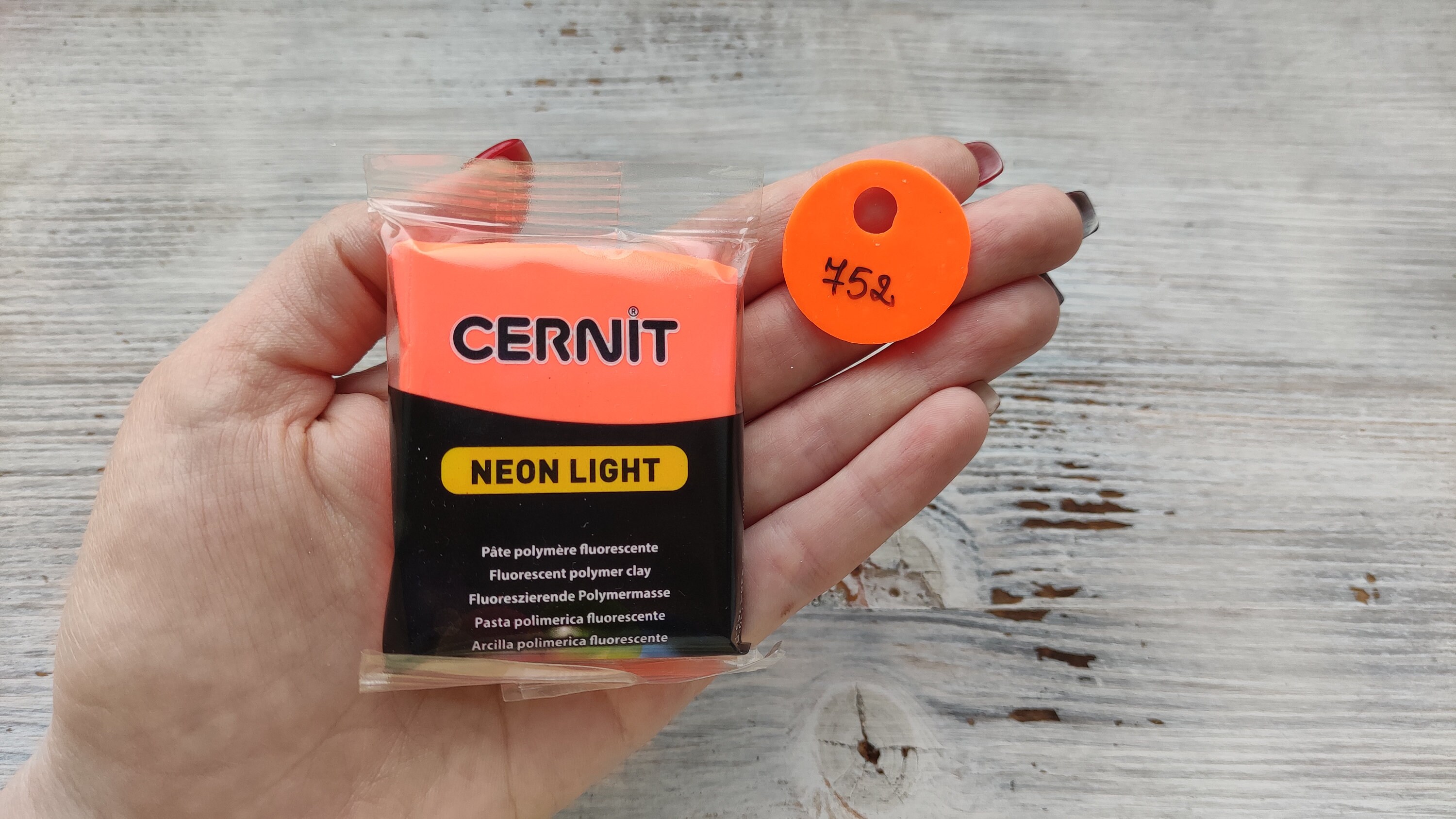 Clay Oven Bake Clay // cernit-neon-orange Neon Orange Cernit Neon ...