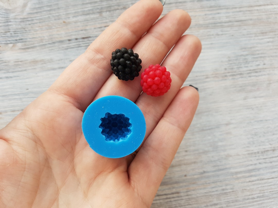 Silicone Mold of Raspberry/blackberry, Ø 1.5 Cm, H:1.4 Cm, Modeling ...