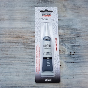 PENTART Contour Paint for All Surfaces Water-based Lead 20 - Etsy