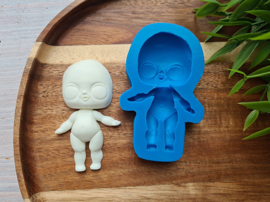 Silicone Mold of Doll, ~ 4.3*7.4 Cm, H:1.1 Cm, Modeling Tool for ...