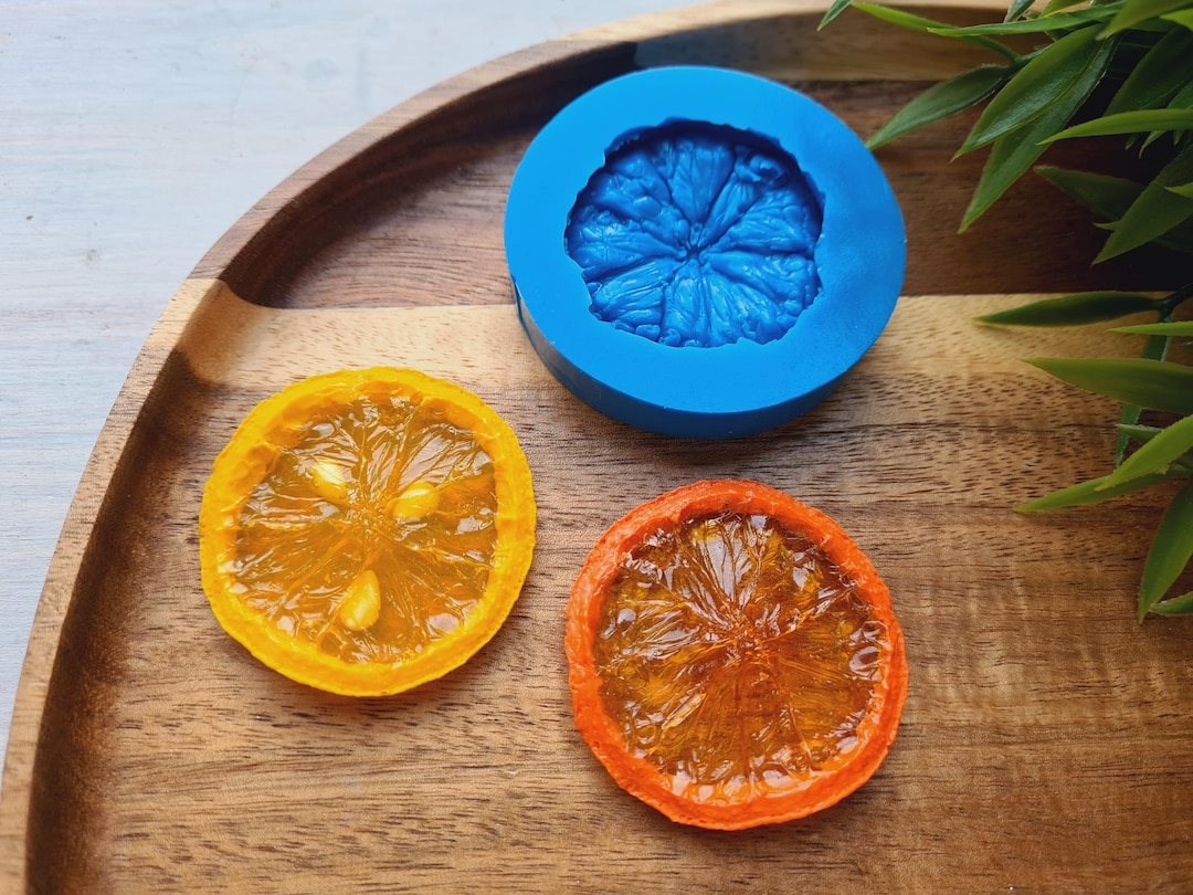 Silicone Mold of Dried Orange, Style 2, ~ Ø 4.4 Cm, H:0.7cm,realistic ...