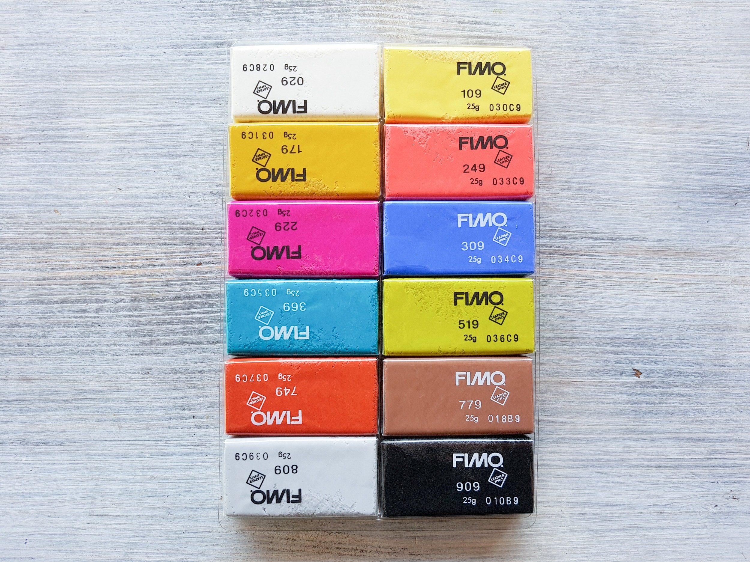 Fimo Leather Polymer Clay Set 12 Colors 25g Oven-hardening - Etsy