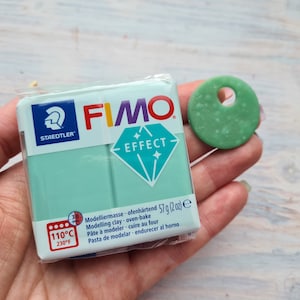 Fimo Effect Gemstone Serie Polymer Clay, Jade Green gemstone, Nr. 506 ...