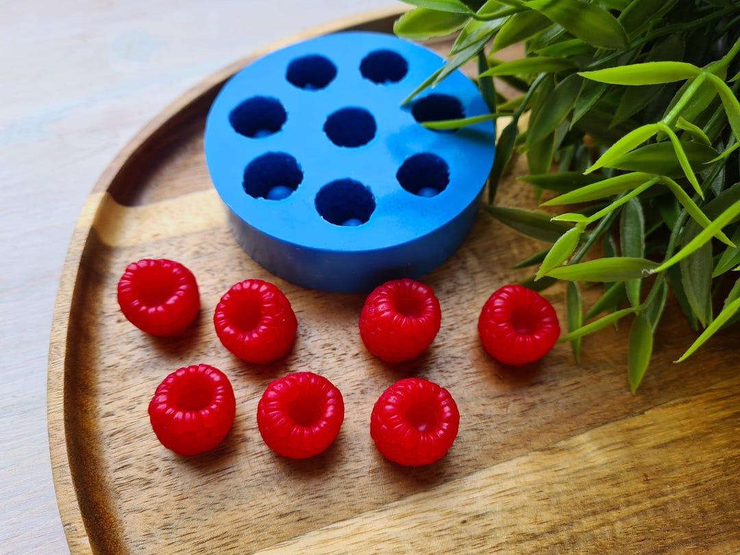 Silicone Mold of Raspberry, Style 9, Inverted, 8 Elements, ~ Ø 1.8 Cm ...