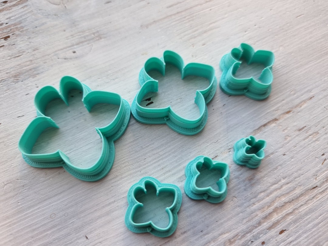 Violet Flower Set of 6 Cutters One Clay Cutter or FULL Set - Etsy